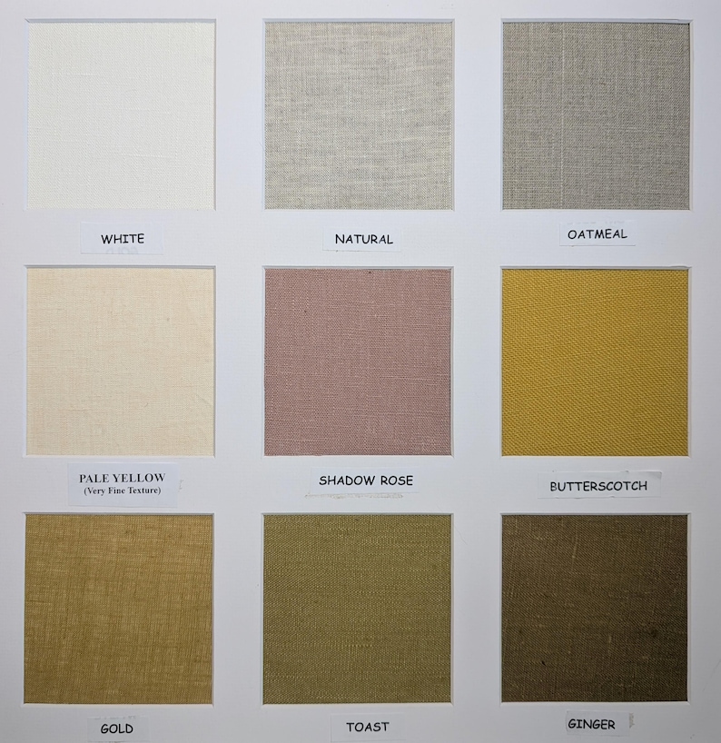 SINGLE STYLE LINEN Hand Wrapped Picture Matting 26 Colors - Etsy