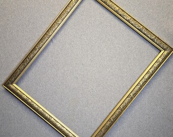 16x20 Frame Gold Ornate With Grey With Optional Glass and Custom Cut ...