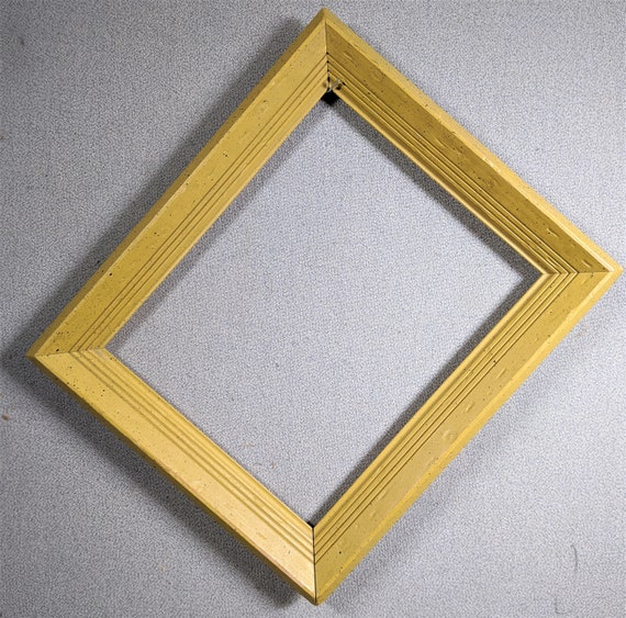9x11 Frame Vintage Yellow Mustard Country Wood with Optional | Etsy
