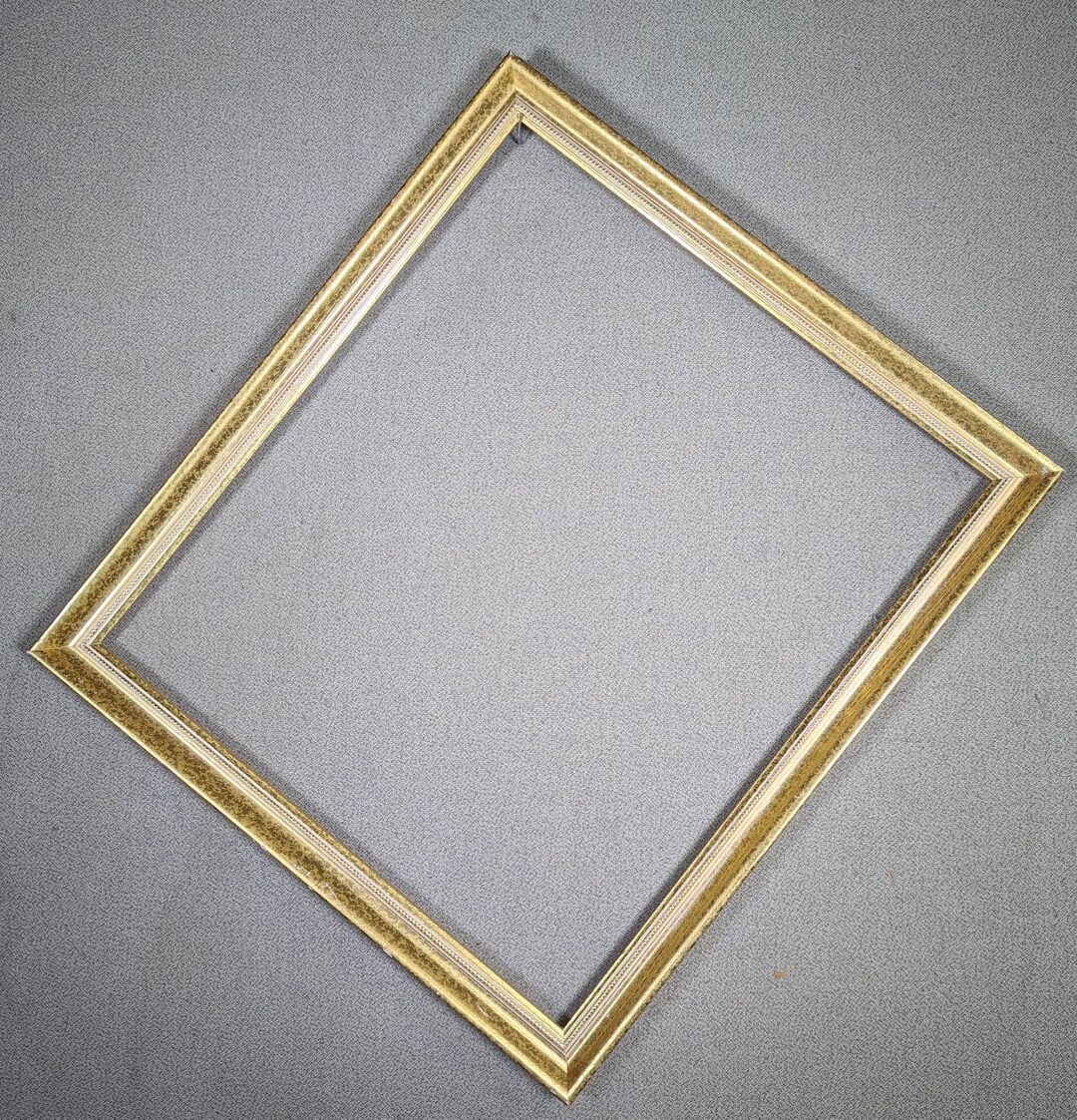 15x17 Frame Light Gold Wood With Optional Glass and Custom Cut Matting ...
