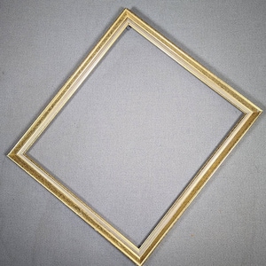 15x17 Frame Light Gold Wood With Optional Glass and Custom Cut Matting ...