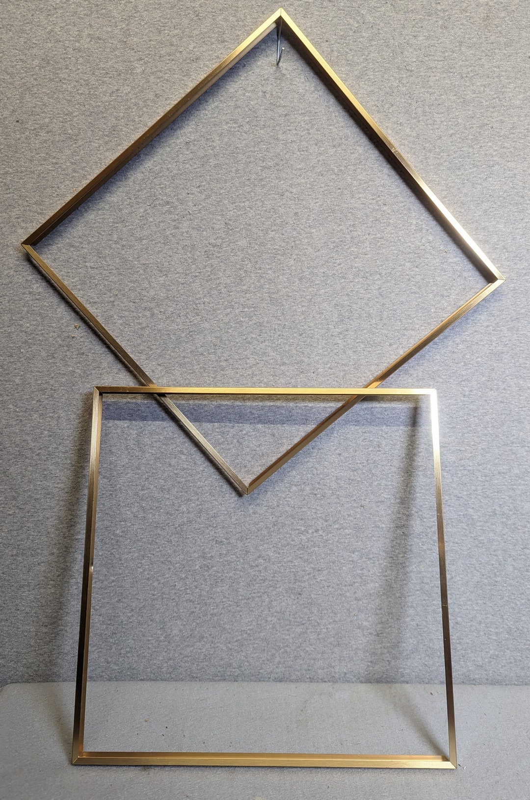 12x12 Frame Narrow Gold Aluminum Skinny Minimal With Optional Glass and ...