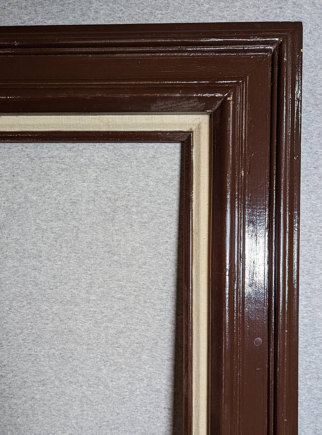 20x24 Frame Vintage Wide Dark Brown Glossy With Liner With Optional ...