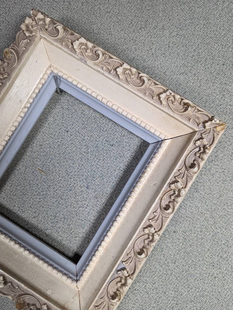 4x5 Frame approximate Size Vintage Provincial White Tan and - Etsy