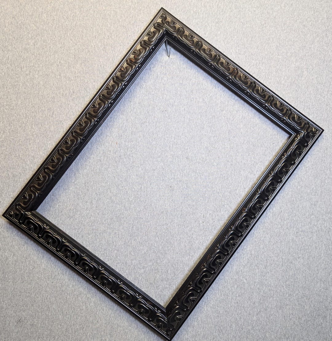 12x16 Frame Black Ornate Plastic Composition With Choice of Glass and ...