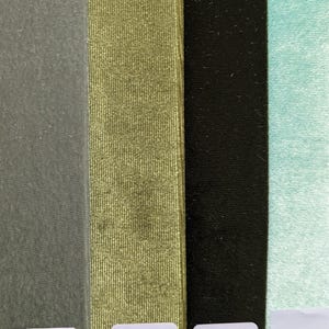 Oval and Round VELVET Picture Matting Hand Wrapped Double Mat Choice of ...