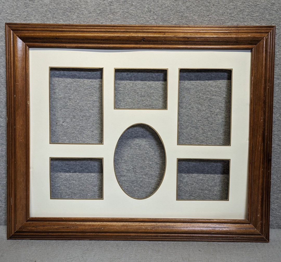 11x14 Frame Oak With Removeable Collage Mat With Optional Glass and ...