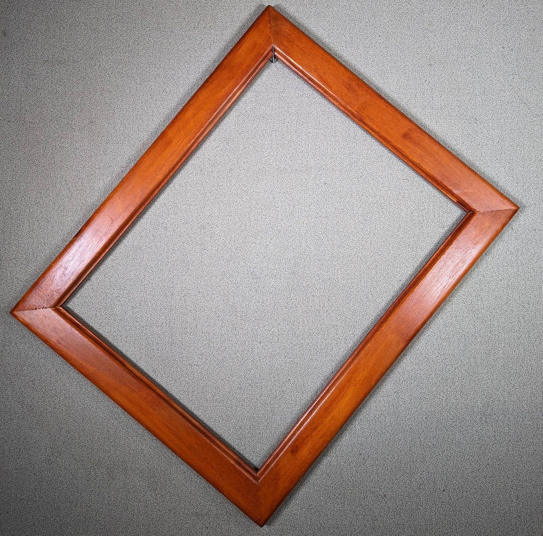 13x17 Frame (APPROXIMATE SIZE) Vintage Orange Pecan Simple With ...