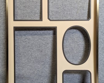 9x11 Frame (approximate Size) Gold With Ridges With Optional Glass and ...