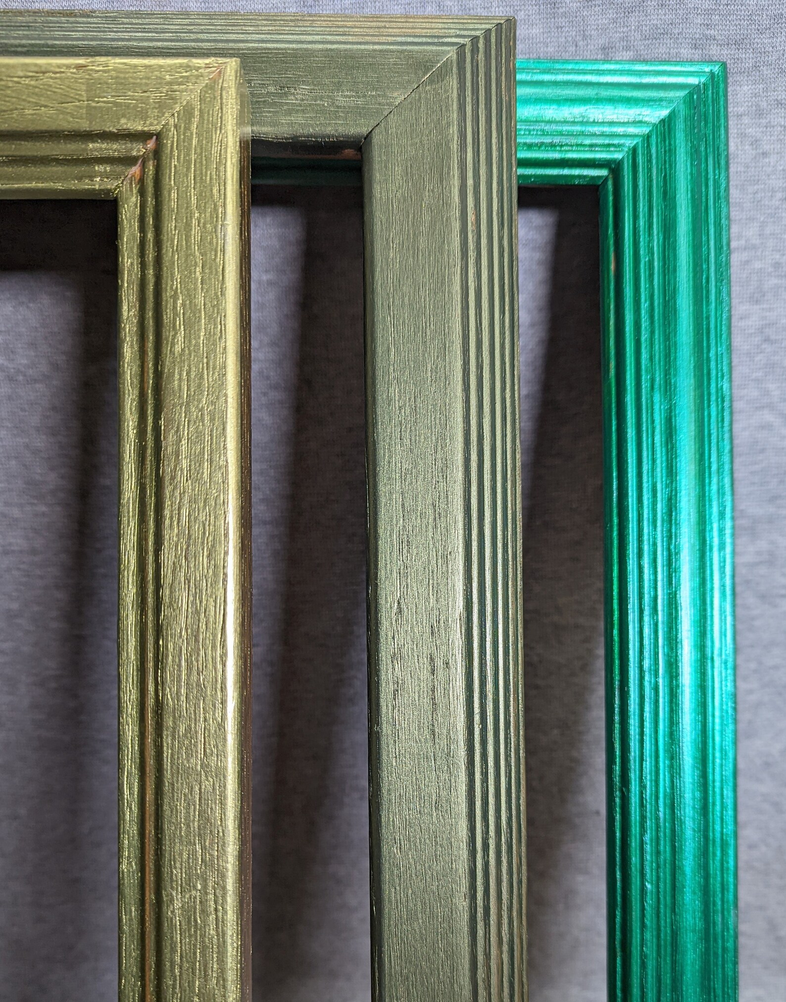 6x14 Frame Oak OR Metallic Color With Optional Glass and Custom Cut ...