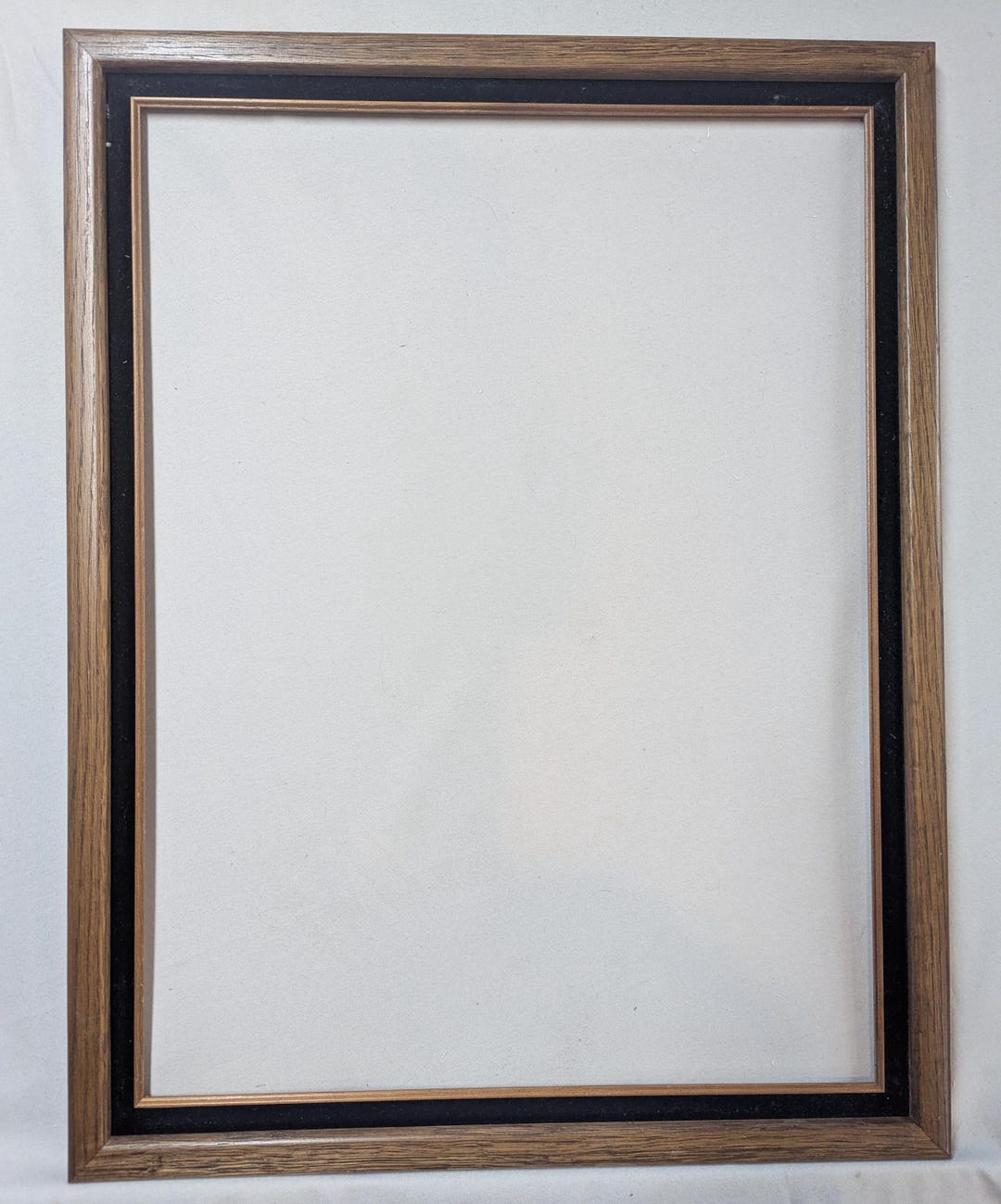 18x24 Frame Oak With Black Velvet Liner With Optional Acrylic and ...
