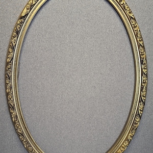 20x30 Oval Frame Gold Ornate With Foam Core Backing and Custom Cut ...