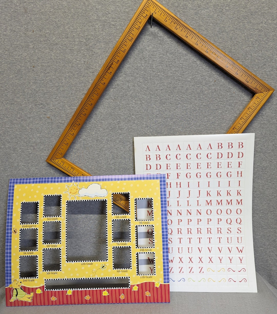 School Photo Kit 11x14 Frame Measuring Rule With Stickers TWO AVAILABLE ...