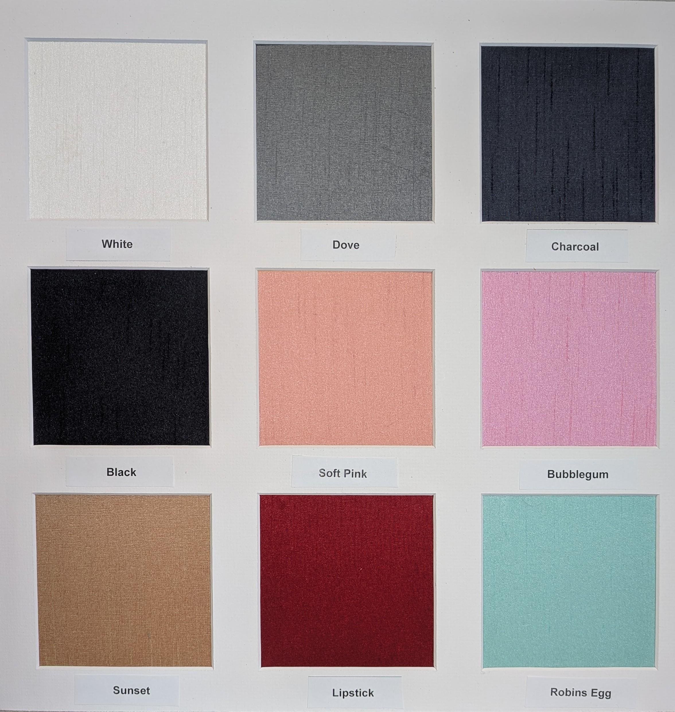 Faux SILK Picture Matting Hand Wrapped Double Mat Choice of Color ...