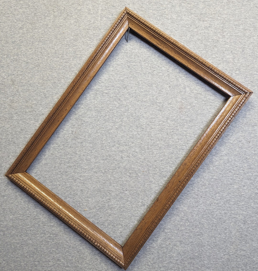 9x13 Frame Vintage Simple Plain Walnut With Optional Glass and Custom ...