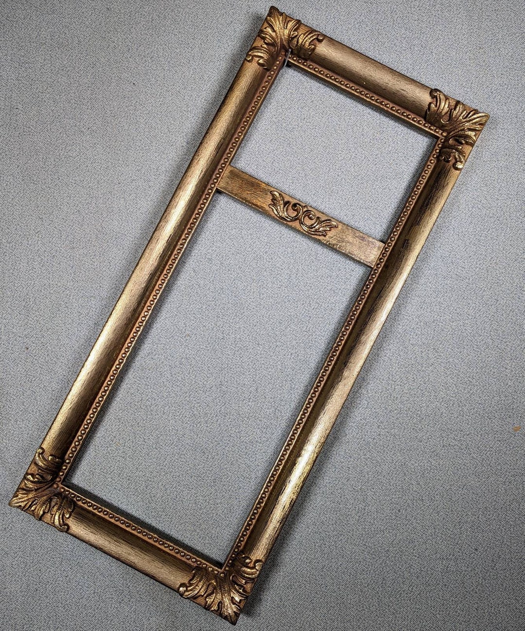 7x18 Frame Vintage Gold Ornate Double Opening With Optional Glass and ...