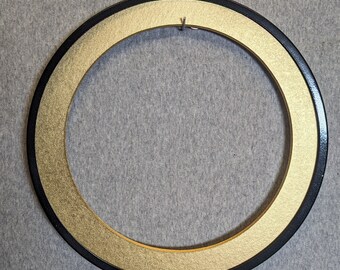 10x10 Round Frame approximate Size Thin Gold Plain Metal With Optional ...