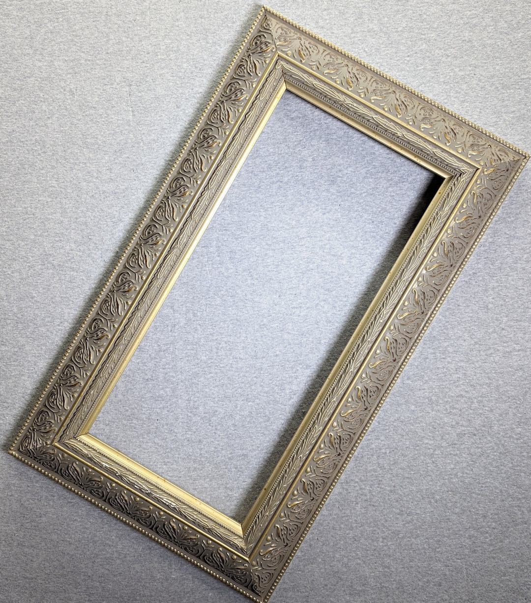8x16 Frame (APROXIMATE SIZE) Dusty Gold Ornate With Optional Glass and ...