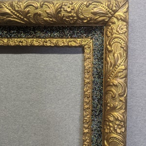 16x20 Frame Vintage Antique Ornate Gold With Sparkle Panel With ...