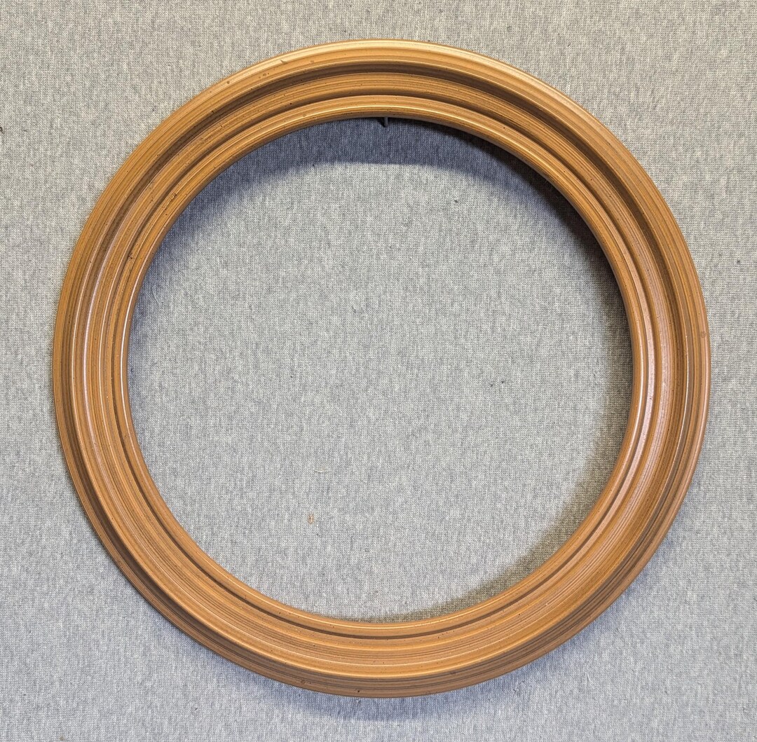 10x10 Round Circle Frame (approximate Size) Light Brown With Optional ...