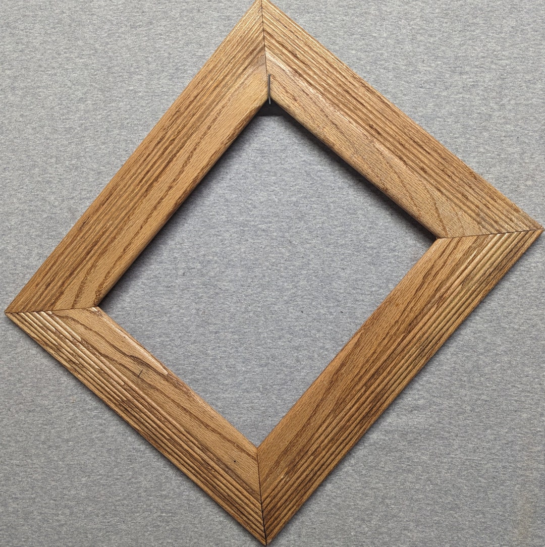 8x10 Frame Very Wide Profile Golden Oak With Optional Glass and Custom ...
