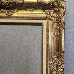 16x20 Frame Vintage Large Ornate Gold With Optional Glass and Custom ...
