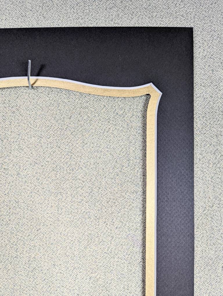 DOUBLE Picture Matting Flared With Choice of Color Custom Size Any Size ...