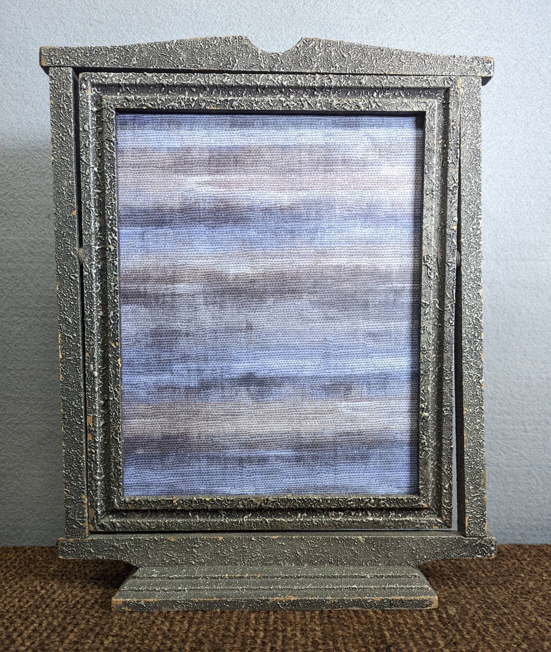 8x10 Swivel Frame Vintage Textured Grey Wood With Optional Glass and ...