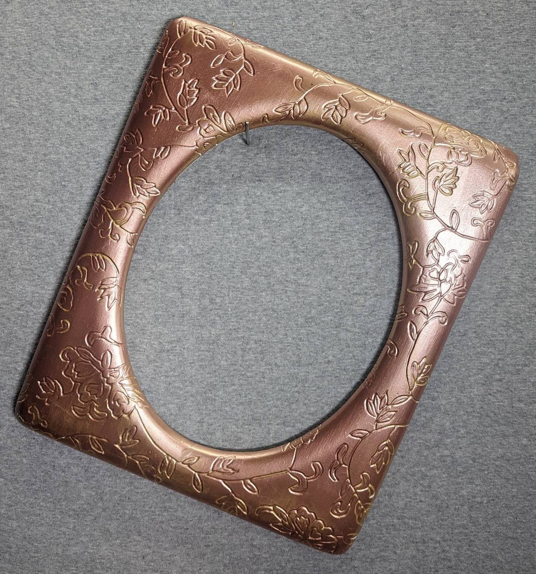 8X10 Frame Ceramic Frame Engraved Design Rose Gold Oval Opening Spandrel With Optional Glass and ...