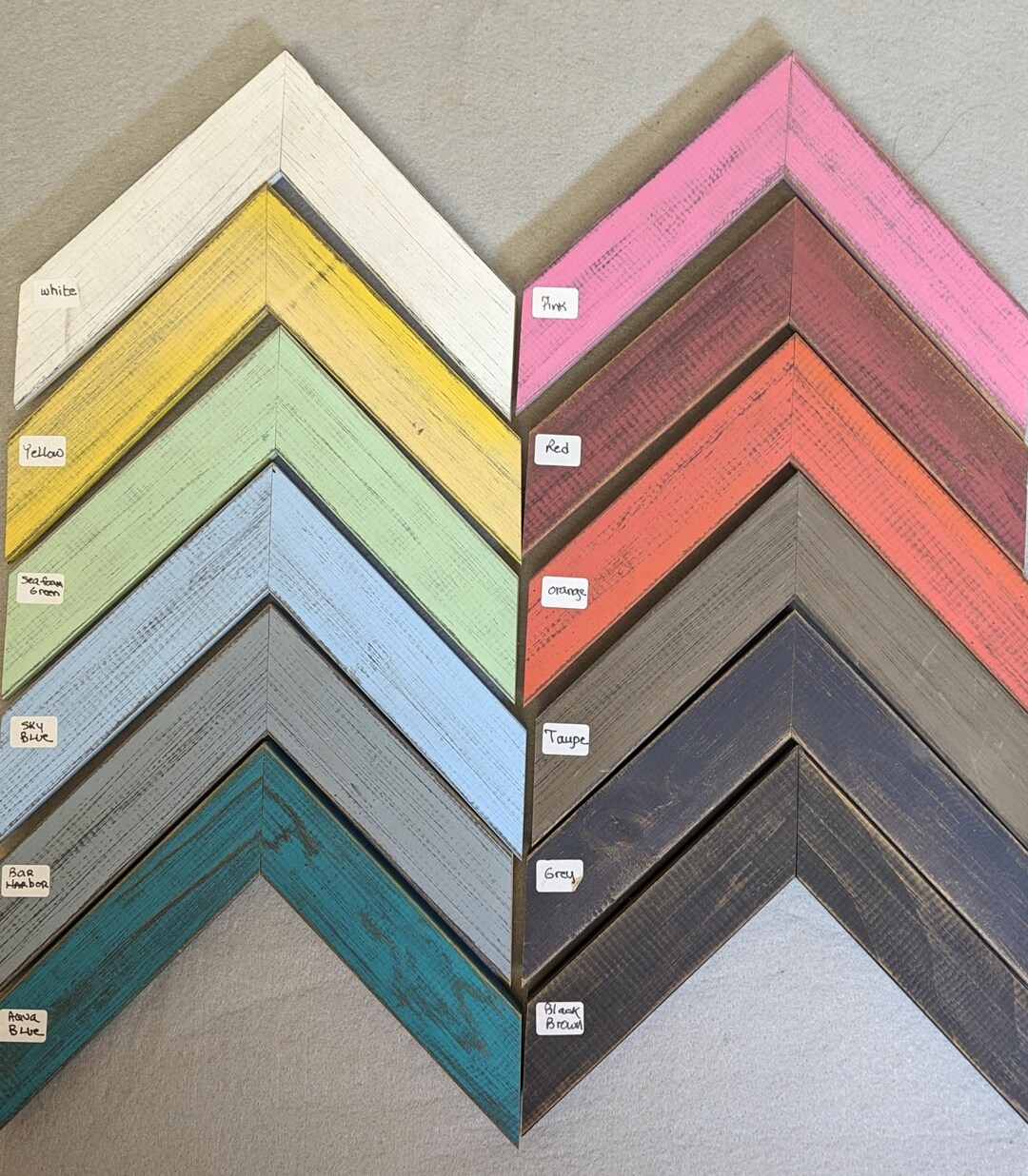 EXTRA Large Medium Width Wood Color Frame Pre Fabricated CHOP ONLY No ...