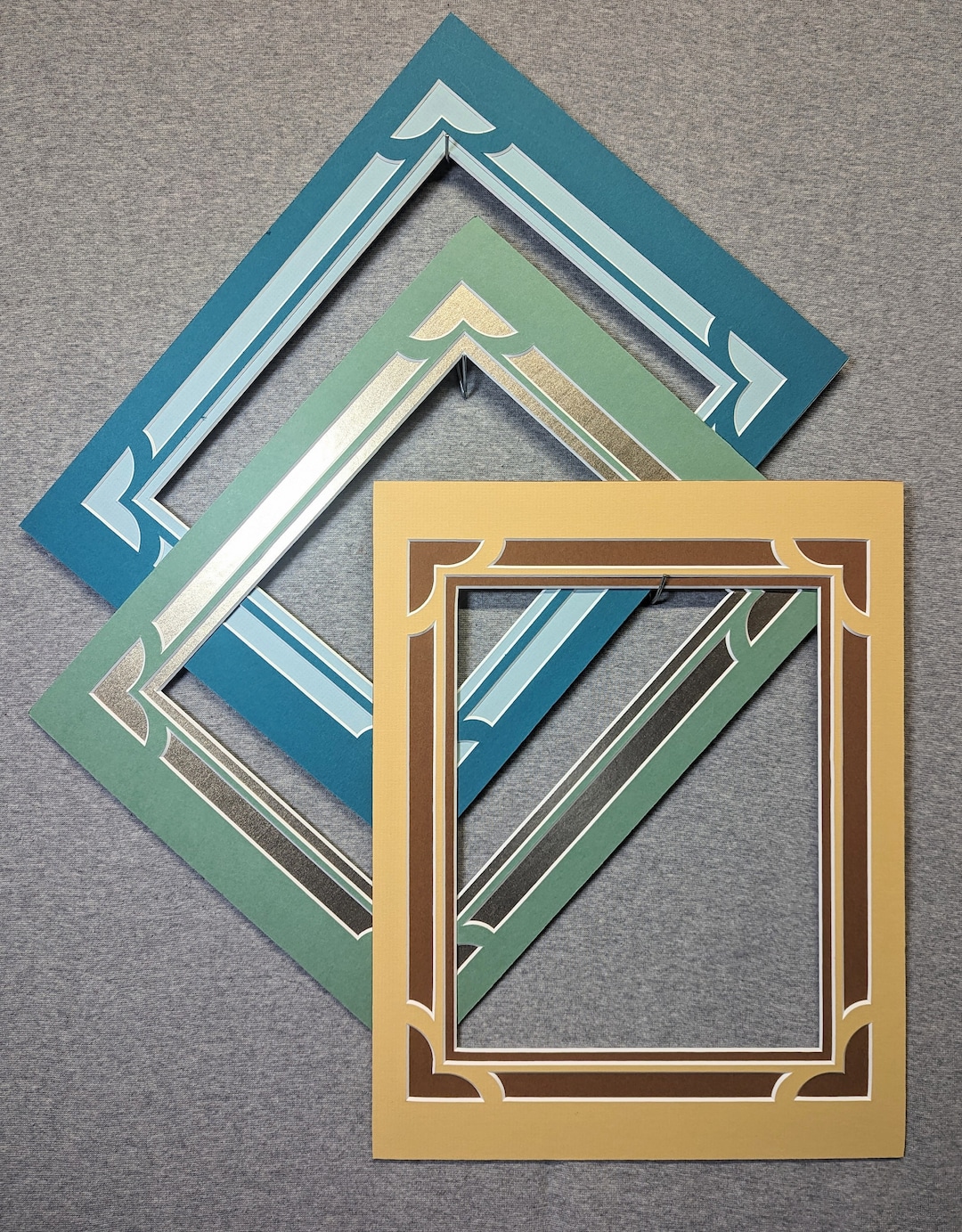 Fancy Cut Double Mat CUSTOM SIZES 