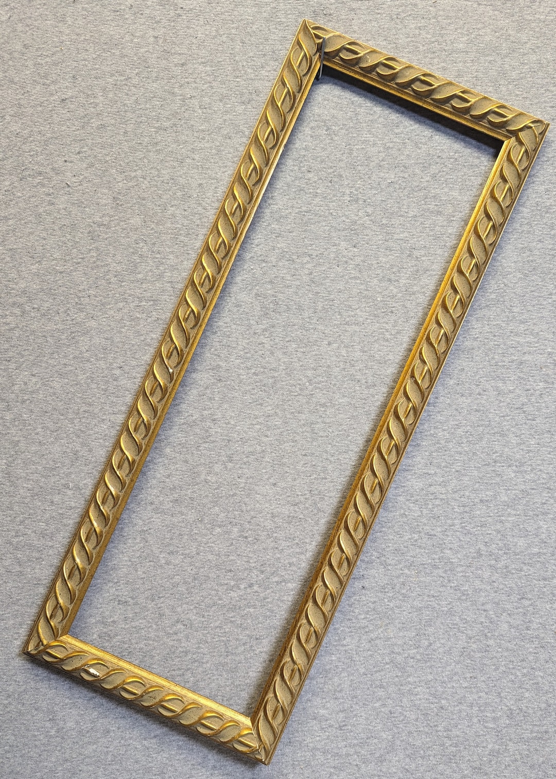 6x18 Frame Gold Ornate With Optional Glass and Custom Cut Matting TWO ...
