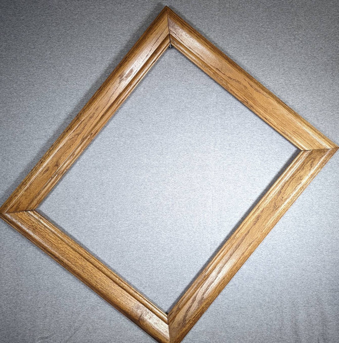 16x20 Frame Wide Oak With Optional Glass and Custom Cut Matting - Etsy