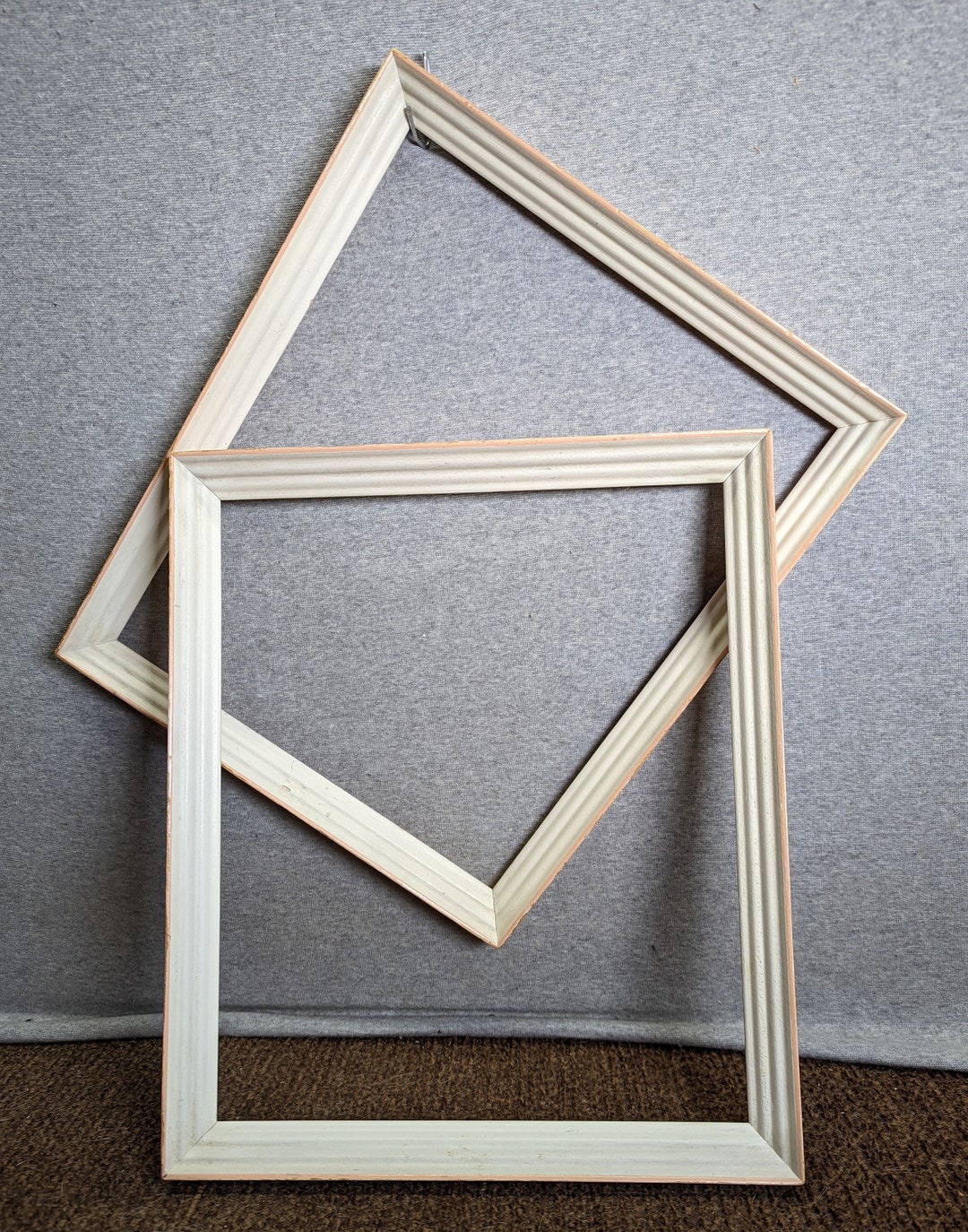 10x12 Frame Vintage Cream and Pink With Optional Glass and Matting - Etsy