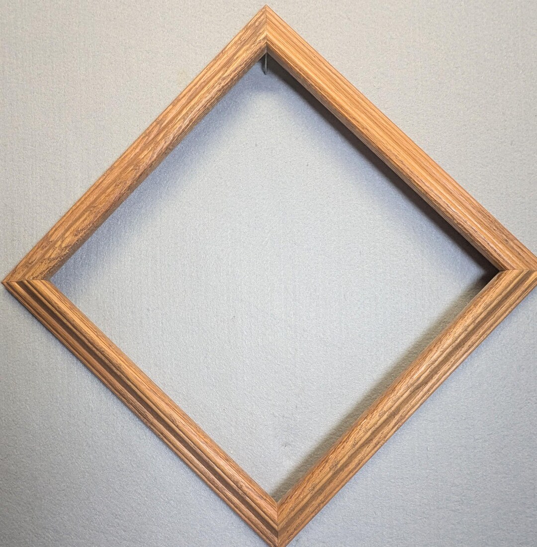 12x12 Frame Chunky Oak With Optional Glass and Custom Cut Matting - Etsy