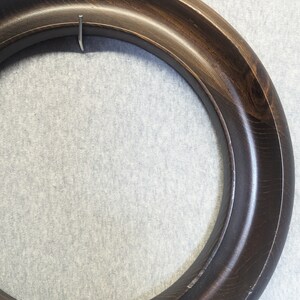 7x7 Round Circle Frame approximate Size Dark Walnut With Optional Glass ...
