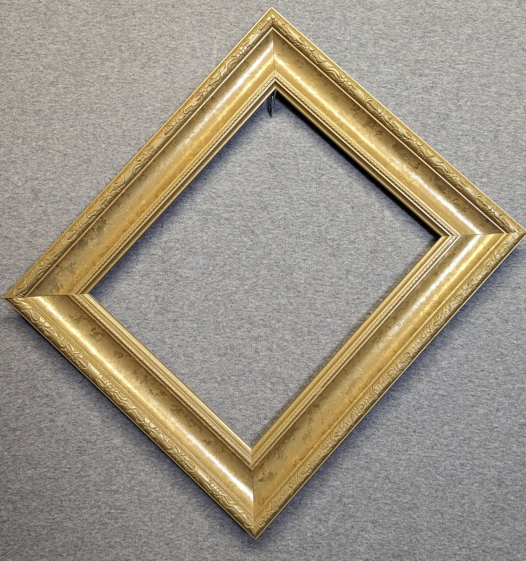 8x10 Frame Light Gold Wide Profile With Optional Glass and Custom Cut ...
