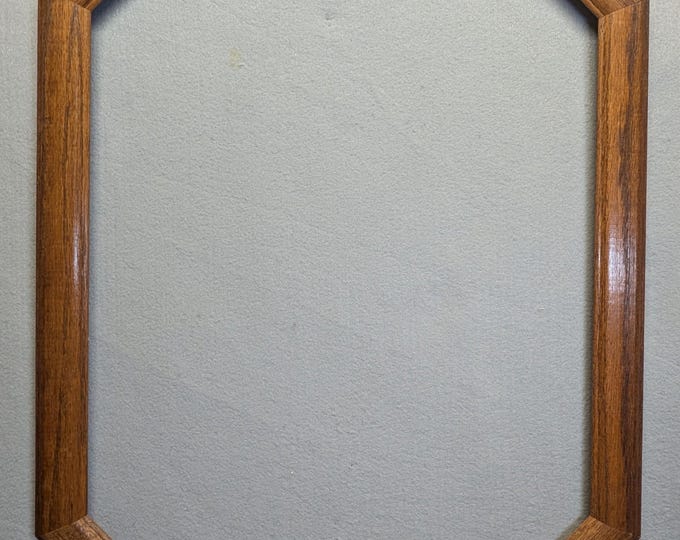 18x28 Frame Octagon Oak With Optional Acrylic and Custom Cut Matting - Etsy