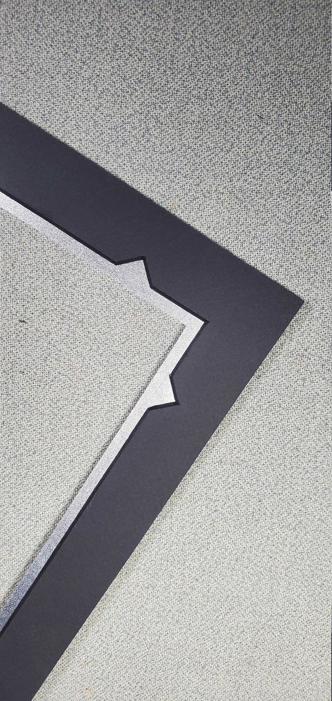 DOUBLE Picture Matting Notched Corners With Choice of Color Custom Size ...