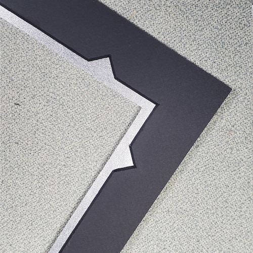 DOUBLE Picture Matting Flared With Choice of Color Custom Size - Etsy