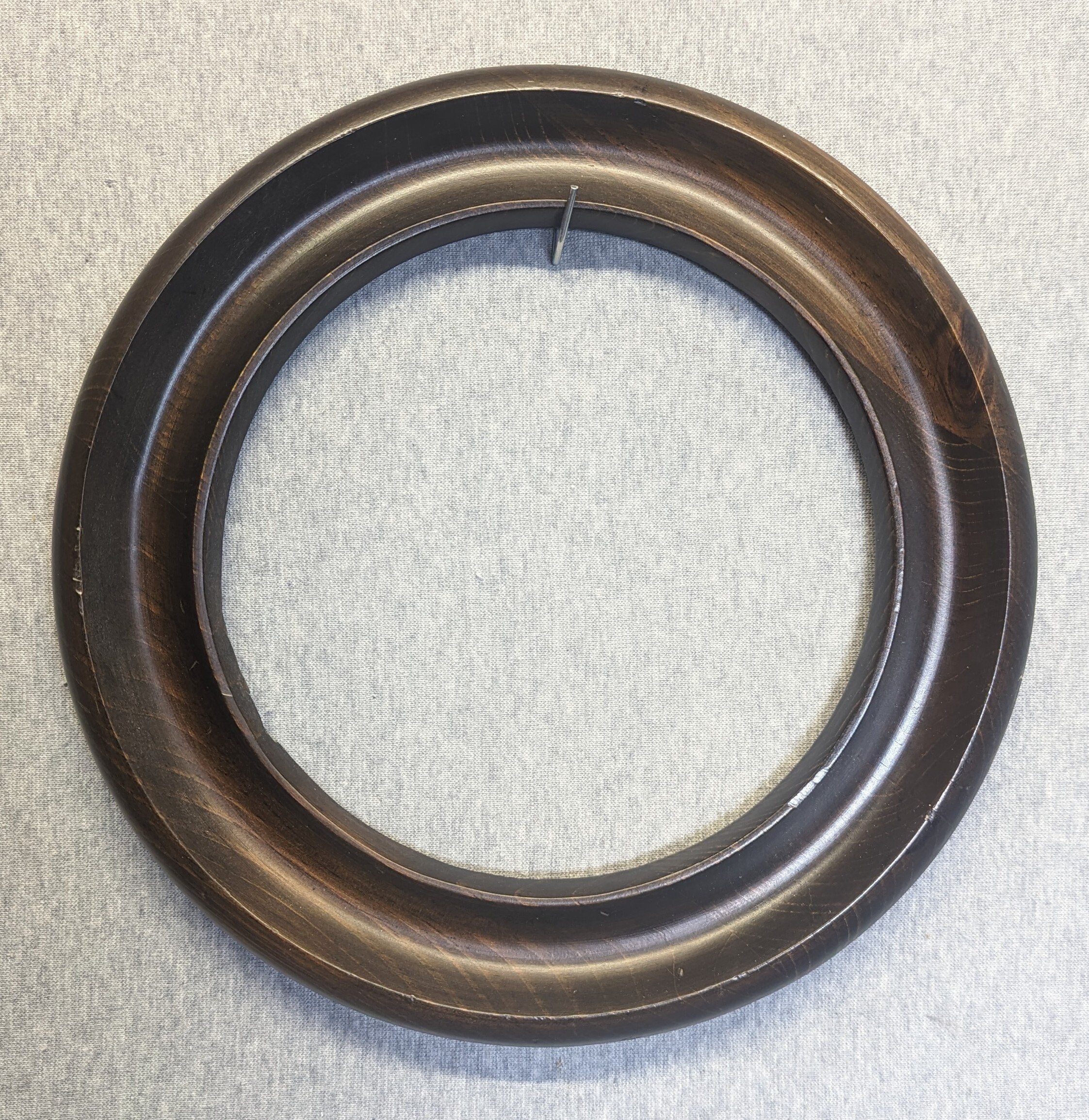 7x7 Round Circle Frame approximate Size Dark Walnut With Optional Glass ...