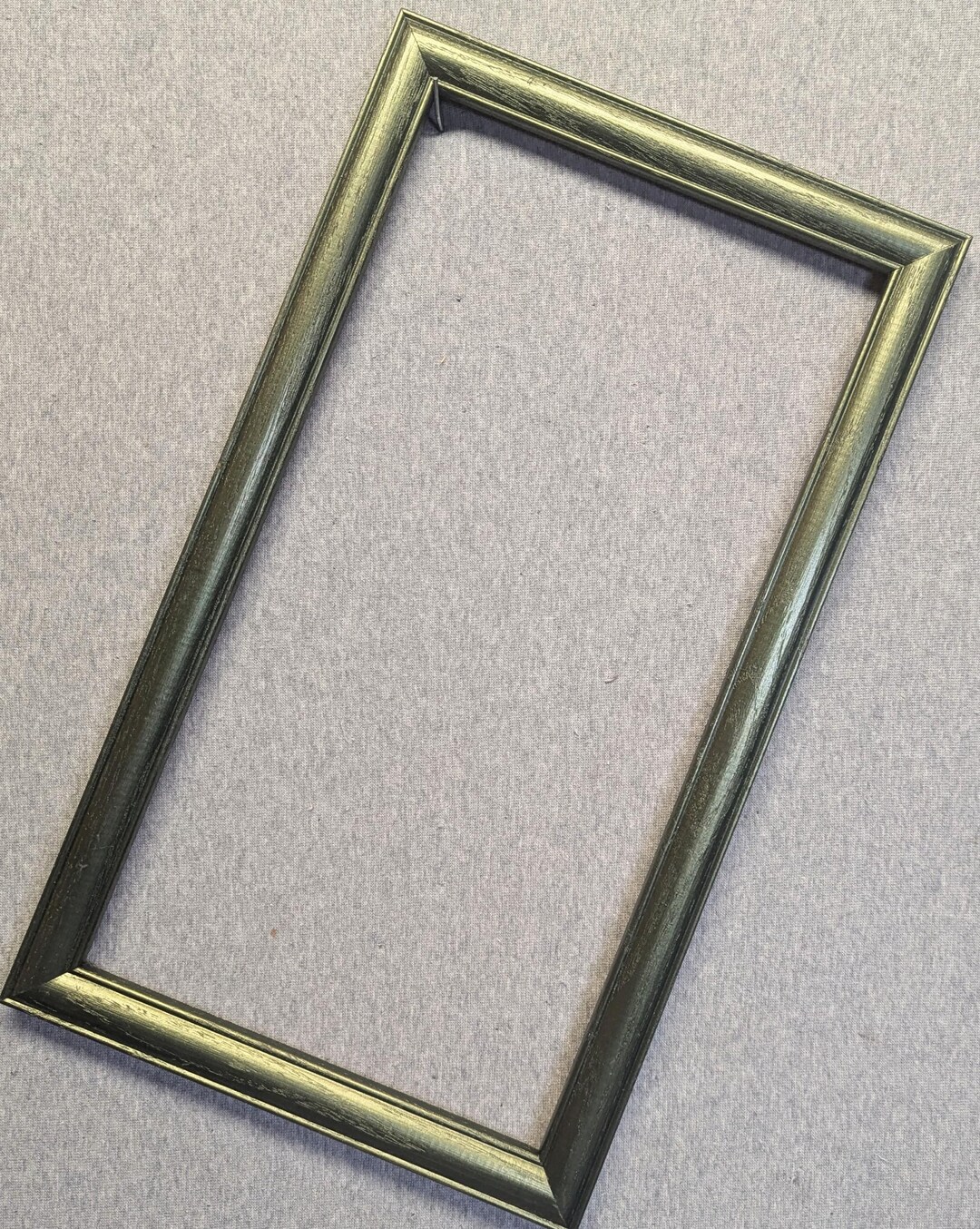 8x15 Frame Dark Metallic Green Oak With Optional Glass and Custom Cut ...