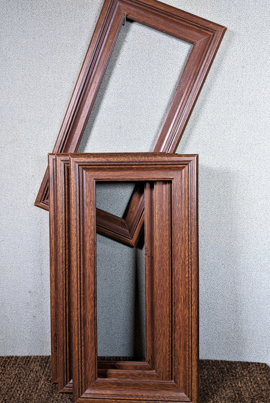 5x12 Frame Brown Walnut Laminate With Optional Glass and Custom Cut ...