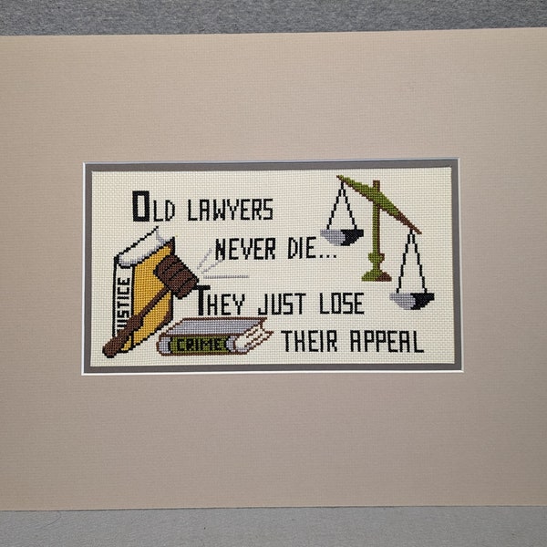 Lawyer Cross Stitch - Etsy