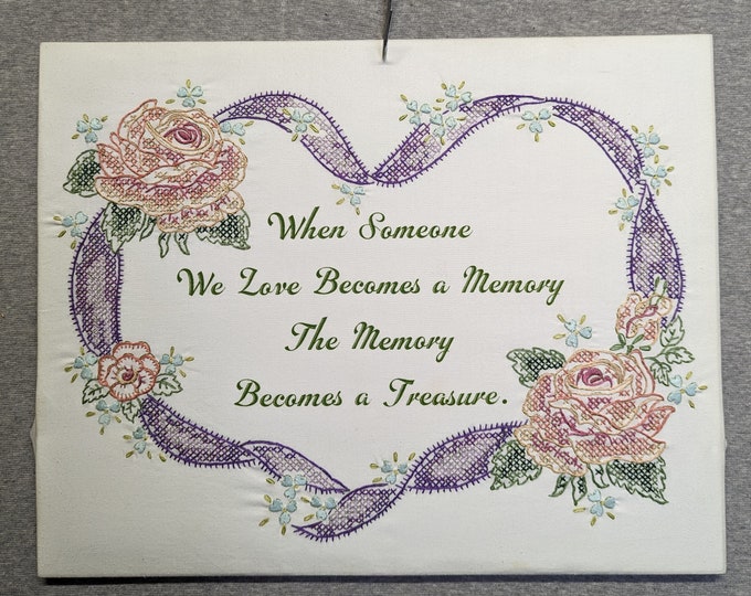 Cross Stitch Old Style When Someone We Love Becomes a Memory - Etsy