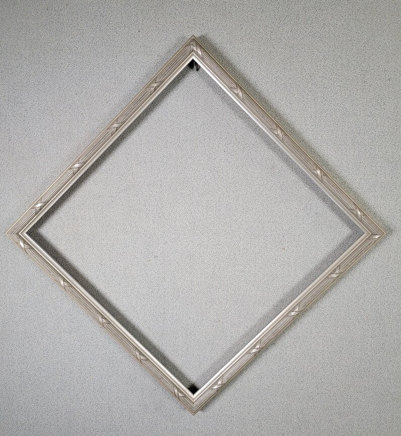 12x12 Frame **NEW** Silver Ornate With Optional Glass and Custom Cut ...
