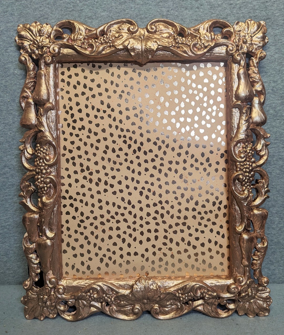 7x9 Frame (approximate Size) Ornate Rose Gold With Optional Glass and ...