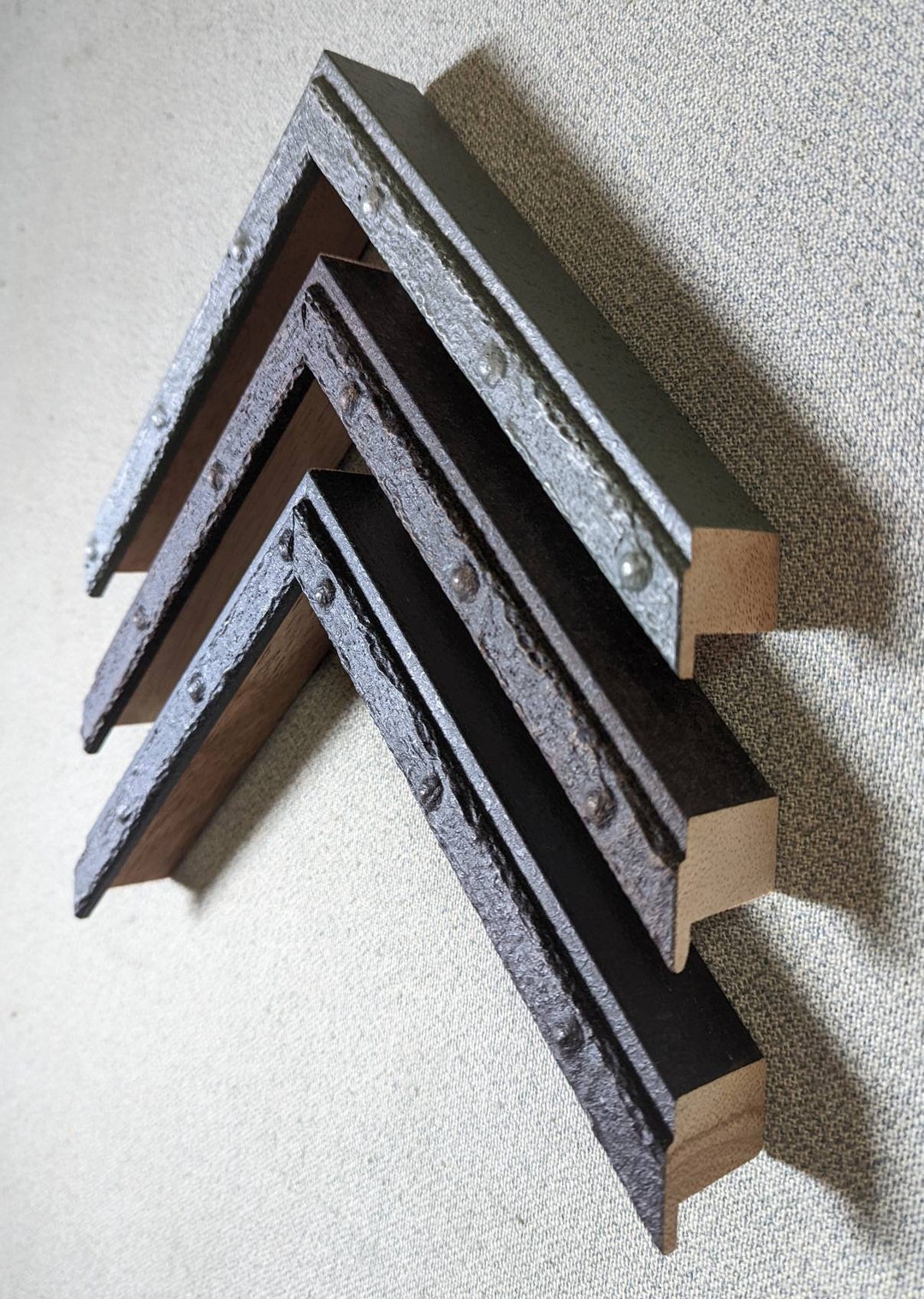 Textured TALL Grey Black Brown Frame Any Size up to 24x36 - CUSTOM ...