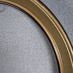 8x10 Oval Frame APPROXIMATE SIZE Vintage Gold With Optional Glass and ...