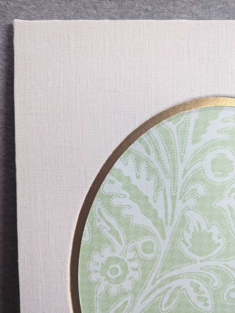 LINEN PHOTO MAT Hand Wrapped Oval Opening 3 Size Choices 16x20 - Etsy